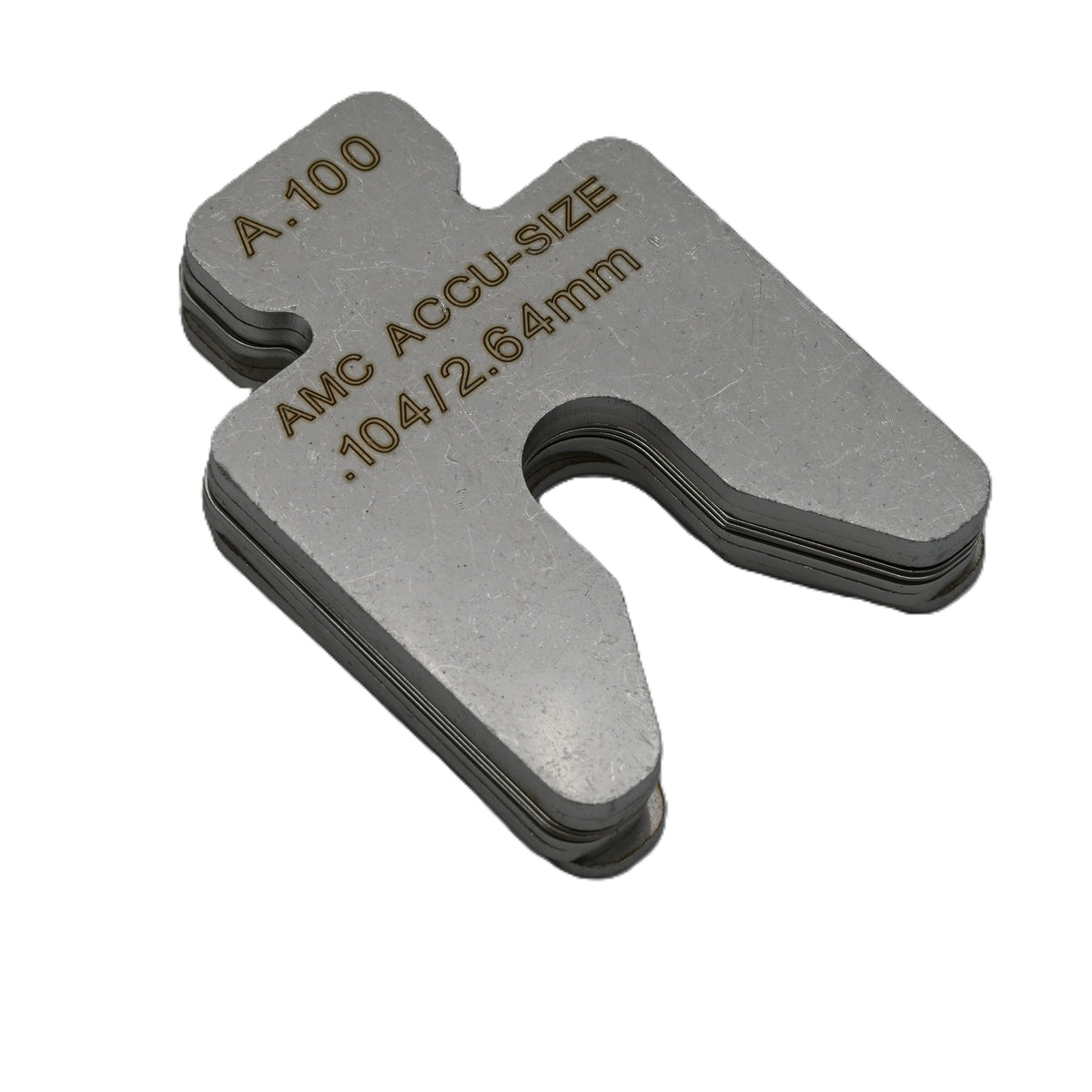 304SS Size A .100" x 2" x 2" Precut Shim Pack (20) — American Metals ...